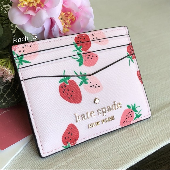 kate spade | Accessories | Kate Spade Staci Wild Strawberries Card ...